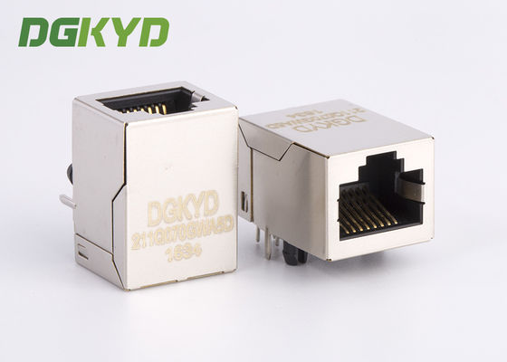 Shielded Magnetics Rj45 Pcb Connector With Integrated Transformer ...