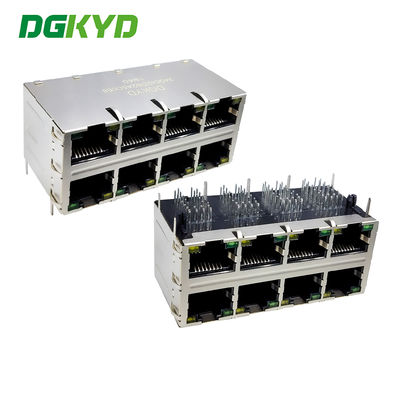 KRJ-56B8P8C1X8NL 8 contacts 8 position rj45 modular connector 1X8 ...