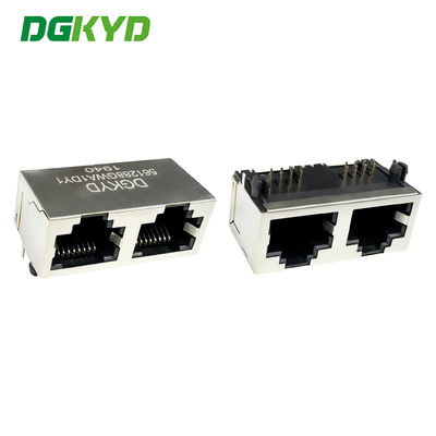KRJ -592118NL Orange unshielded 8 Ports Rj45 8 Pin Connector Jack For ...