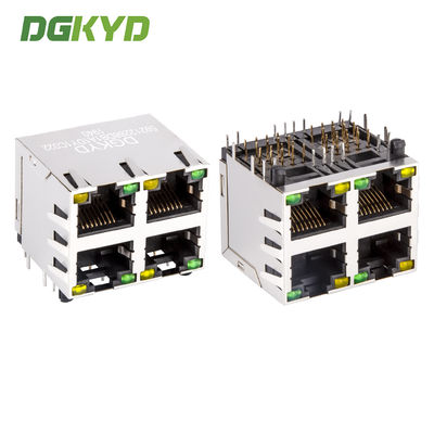 RJ45 Multiport Socket With Shielded Modular Block Interface
