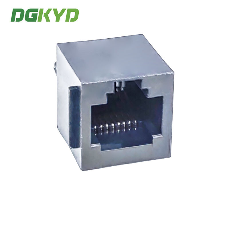 vertical RJ45 PCB socket female head 1x1 port 8Pin DIP Ethernet ...