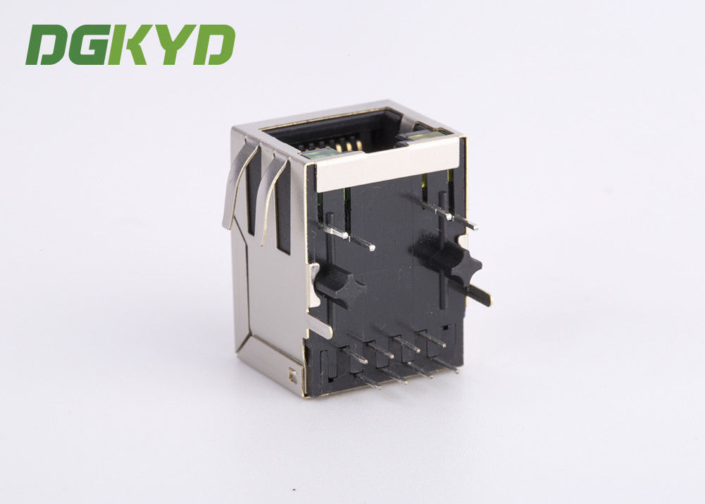 Single Port 10 / 100 BASE-T RJ45 Integrated Magnetics Jack, G/Y led