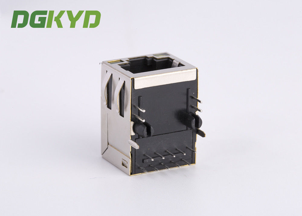 100Base Tap Up POE RJ45 pcb connector with Internal Magnetics and Led