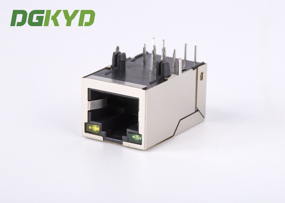 Tap-Up Modular Jack RJ45 with Transformer Integrated magnetics 100M, 25.4mm