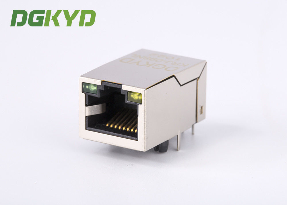 Tap-Up Modular Jack RJ45 with Transformer Integrated magnetics 100M, 25.4mm