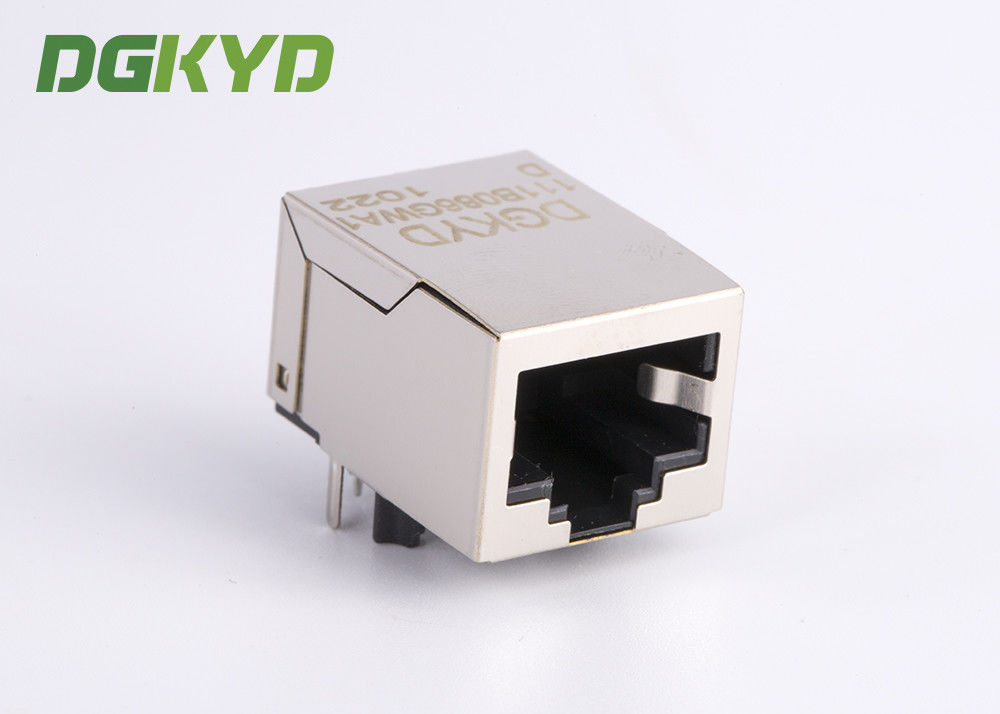 100 BASE Ethernet Cable RJ45 Modular Jack with EMI Fingers J0011D21NL