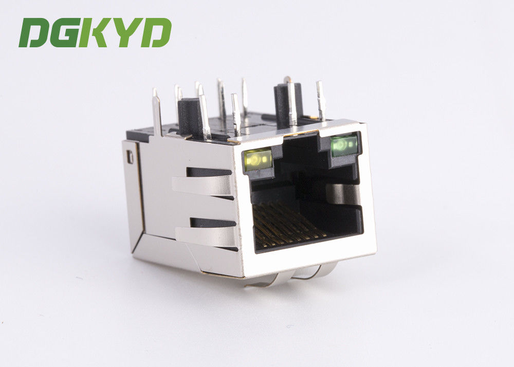 Network port 1x1 Tab Down RJ45 Jack Module with Lan Transfomer 100Base J0011D01NL