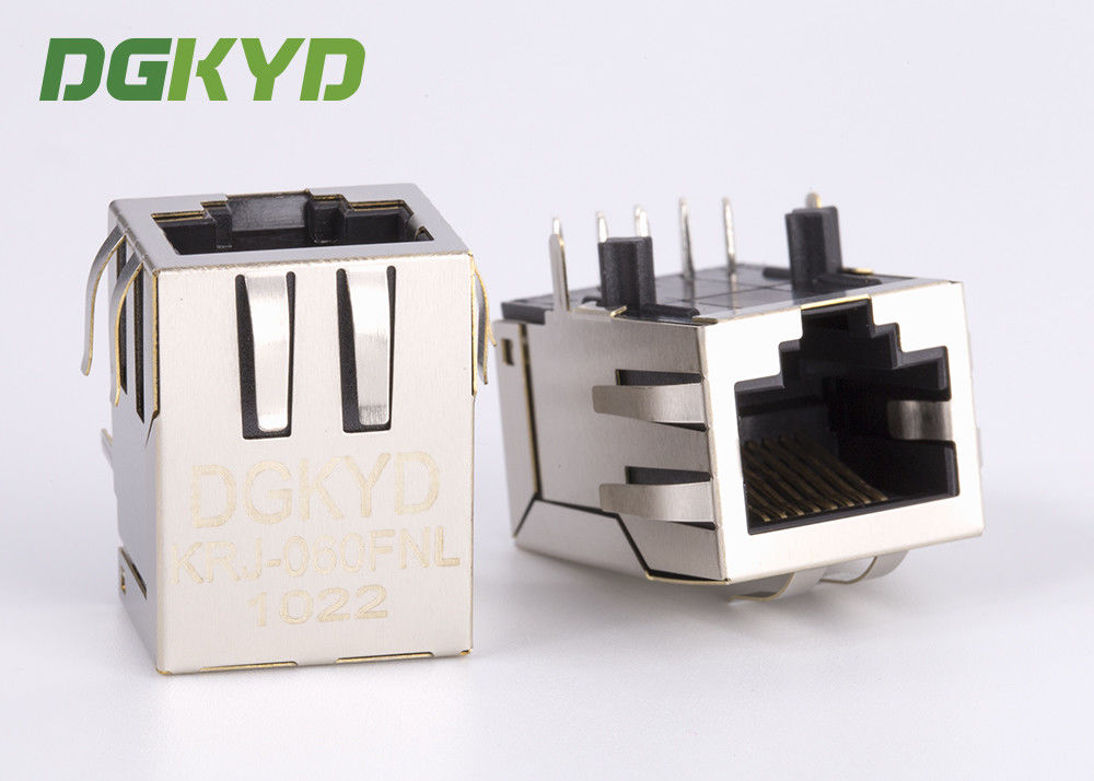 Metal Shielded 100 Base-Tx Cat5 Rj45 Ethernet Connector With Magnetics ...