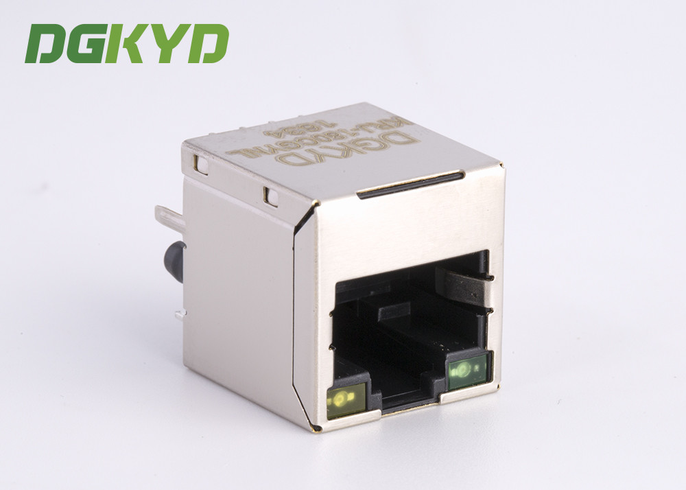 KRJ-180CGYNL Vertical entry 100 BASE RJ45 Shielded Ethernet Connector ...