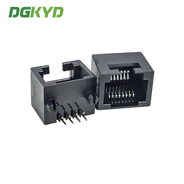 Industrial Grade Rj45 Connector Modular Module Interface All Plastic Without Filter 8p8c Single