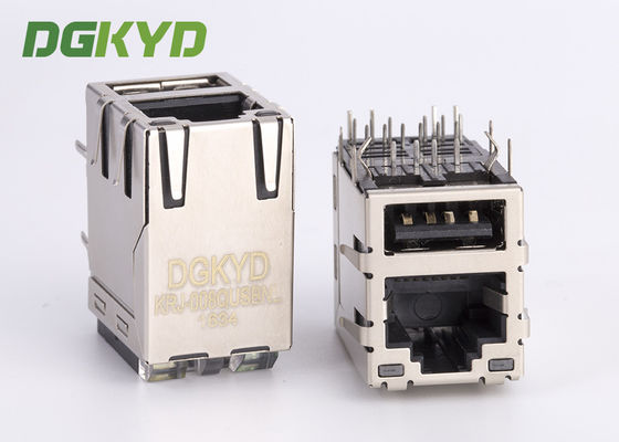 Buy 1000mb stacked rj45 connector, Good quality 1000mb stacked rj45 ...